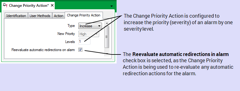 Alarm Redirection Guide - Use a Change Priority Action to Re-evaluate other Redirection Actions ...
